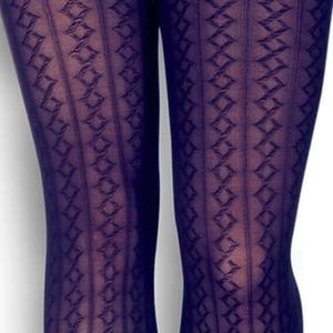 COCOON | Accessories | Violet Patterned Design Unique Pantyhose Tights ...